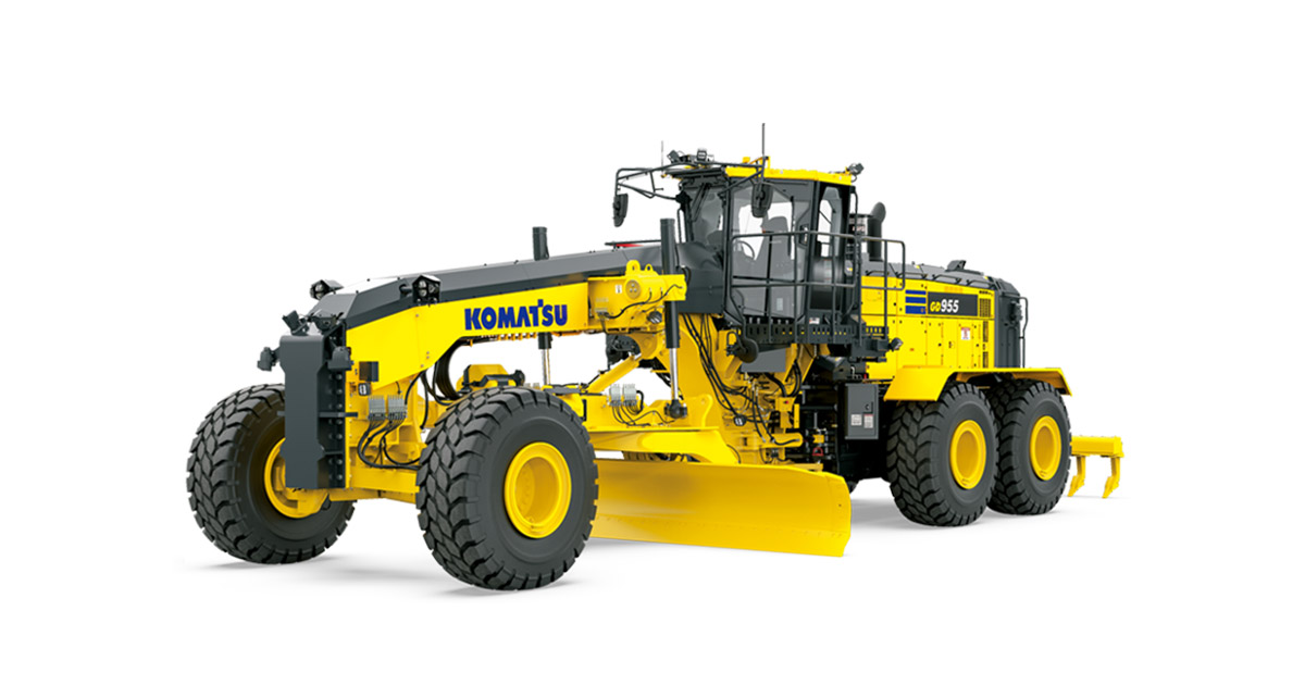 Komatsu introduces GD955-7R motor grader to African market.